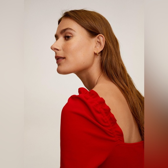 Mango | Pants & Jumpsuits | Mng Mango Red Flowy Long Jumpsuit | Poshmark